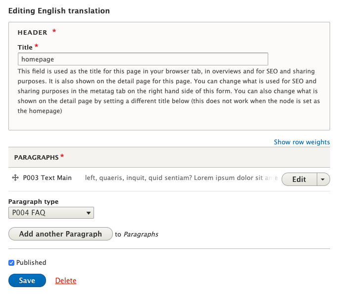 Quick Edit with Paragraphs: stuck on 'saving' [#3061101] | Drupal.org
